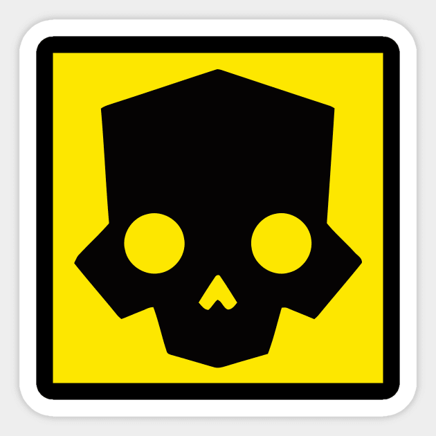 Helldivers Yellow Helldivers Sticker Teepublic